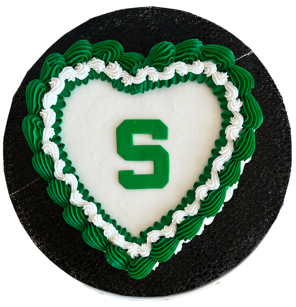 Vintage Varsity Cake - Green | The Home Bakery