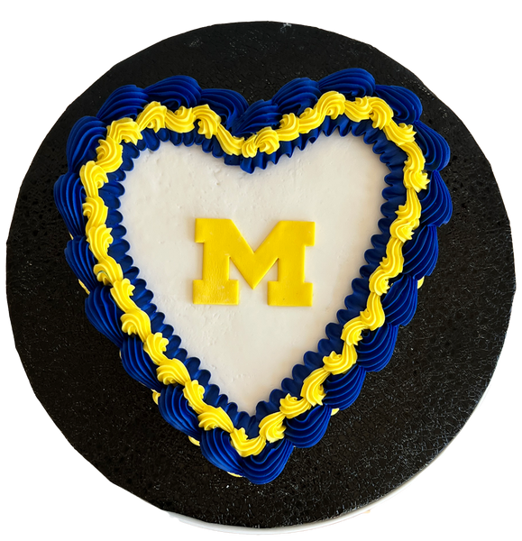 Vintage Varsity Cake - Blue | The Home Bakery