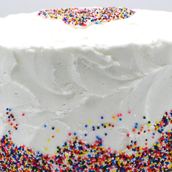 Pointillism Heart Cake - Multicolored | The Home Bakery